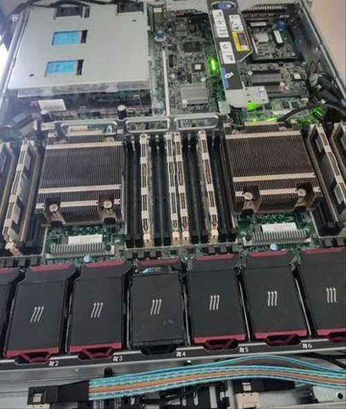 Сервер HPE DL360p Gen8 2x2640v2/256gb/2x146