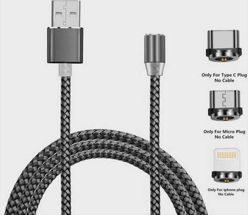 Магнитный кабель Micro usb, type c