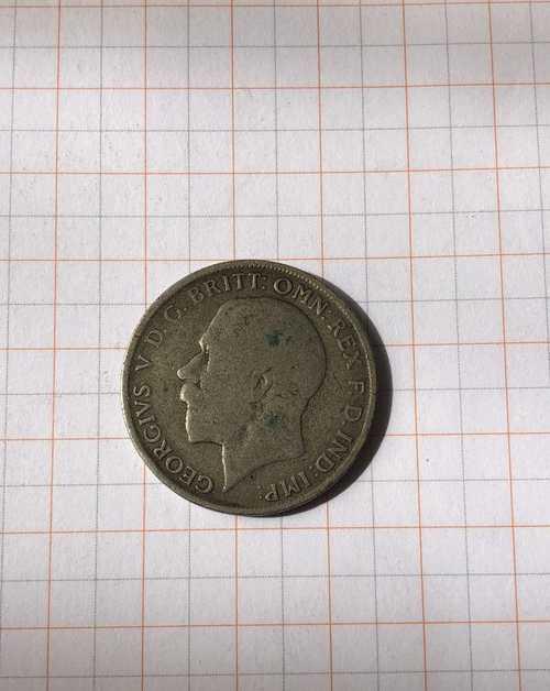 Флорин (2 шиллинга) 1922 серебро