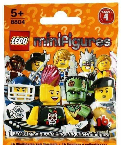 Lego minifigures 8804 4 серия минифигурки лего