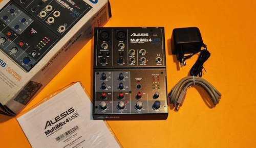 Alesis MultiMix 4USB микшер-звуковая карта