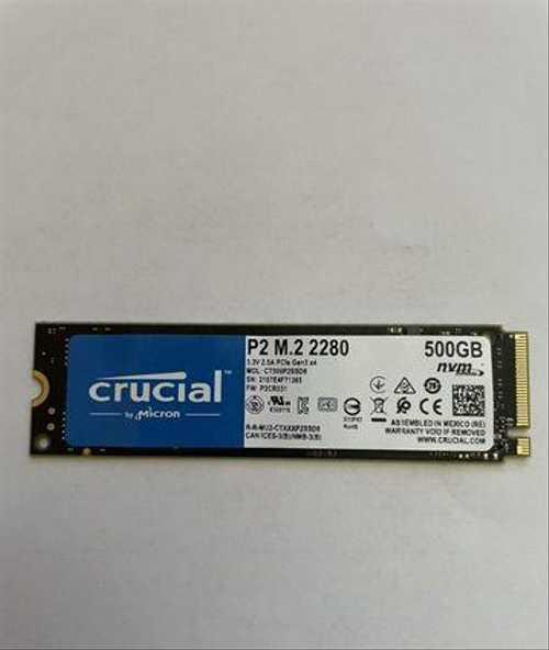 Ssd m2 nvme 500Gb (Crucial)
