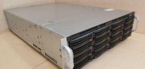 3U/2xE5-2609v2/X9DRD-A/16HDD3.5/SAS9201-16i/2x800W