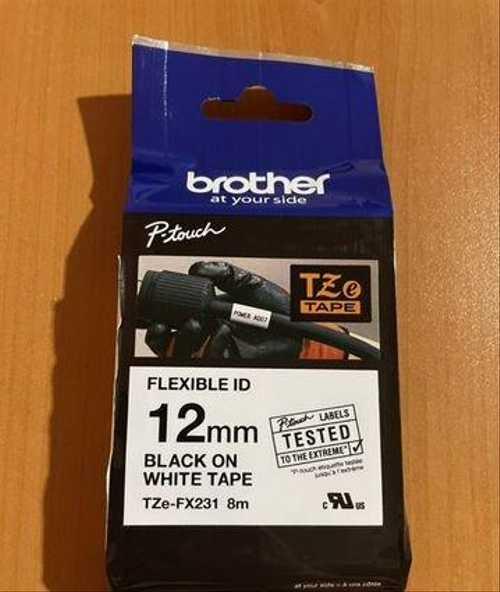 Картридж для маркиратора brother tze-fx231 12mm