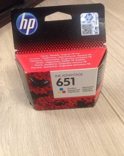 Новый цветной Картридж HP651