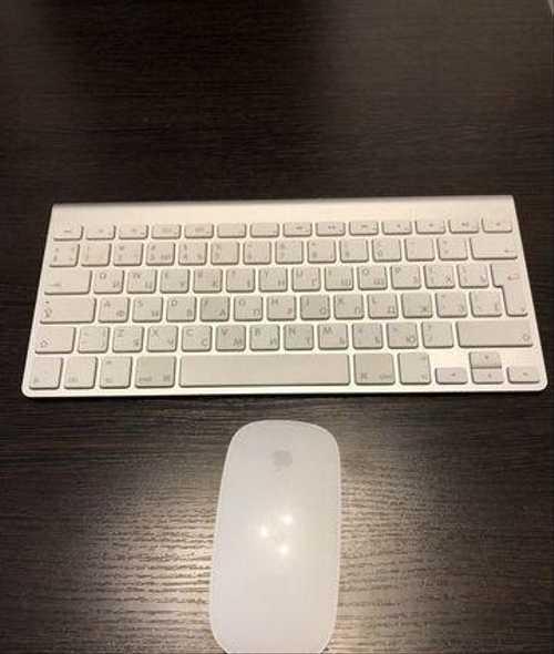 Беспроводная мышь и клавиатура Apple