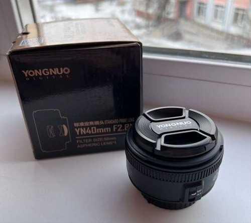 Объектив Yongnuo 40mm F2.8N для Nikon