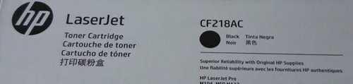 Тонер-картридж HP 19A CF218 AC чер. для LJ Pro M10