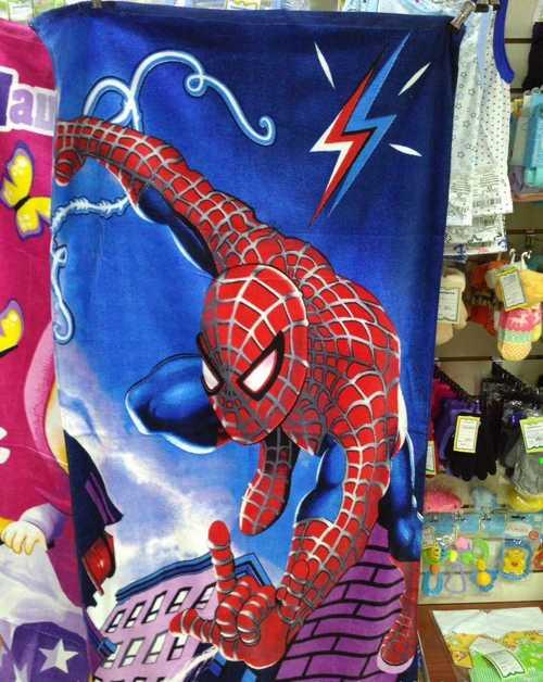 Махровое полотенце 70*140 "человек паук"