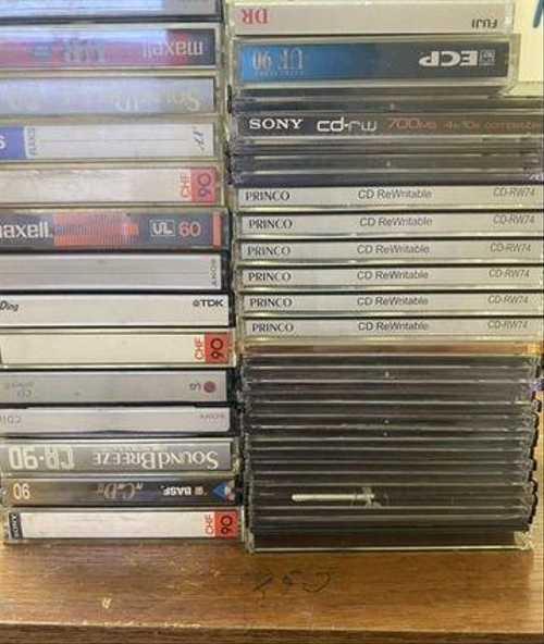 Аудиокассета и cd диски