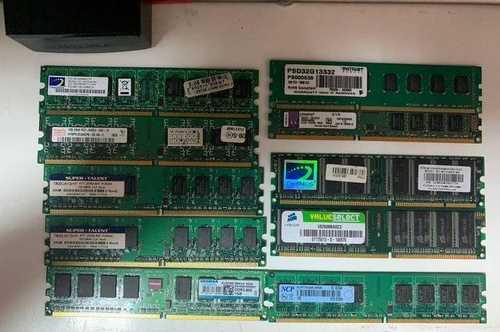 Оперативная память DDR1, DDR2, DDR3