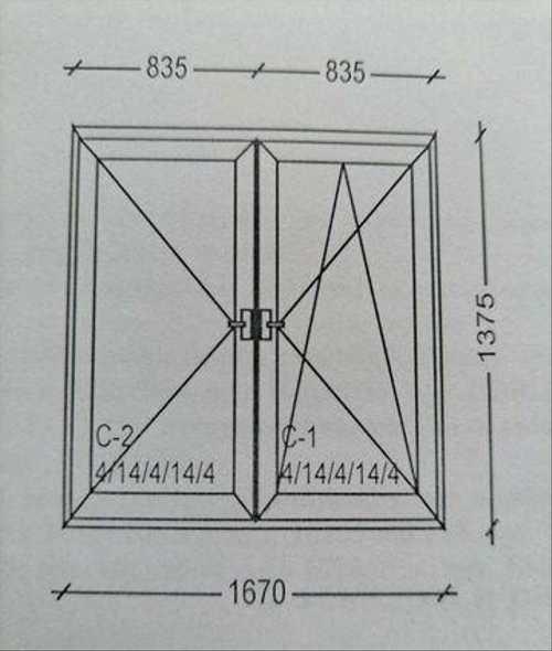 Окно стеклопакет
