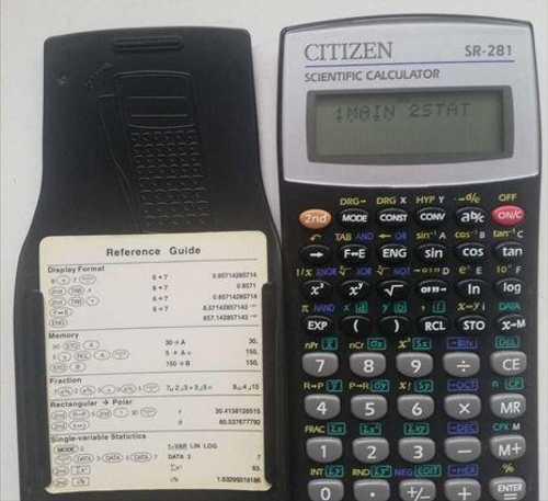 Калькулятор инженерный citizen sr-281