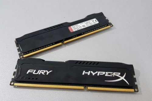 Оперативная память hyperx 8gb (2х4) ddr3 1600