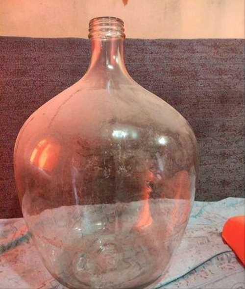 Бутыль стеклянная для вина 40 литров
