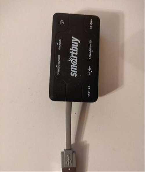 Картридер / USB-хаб SmartBuy sbrh-750