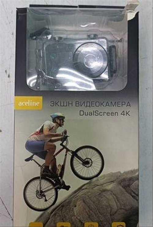 Экшен камера aceline dualscreen 4k