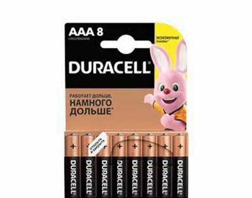 Батарейка Duracell LR03 Alkaline BL-8,мизинчиковая