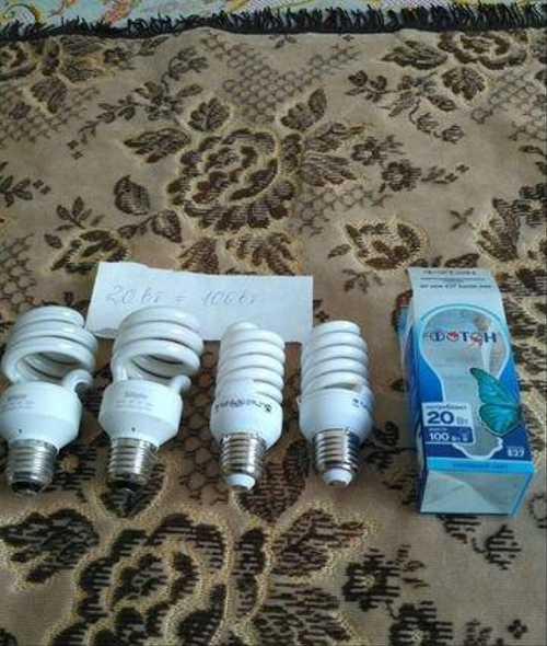 Лампы энергосберегающие и обычные