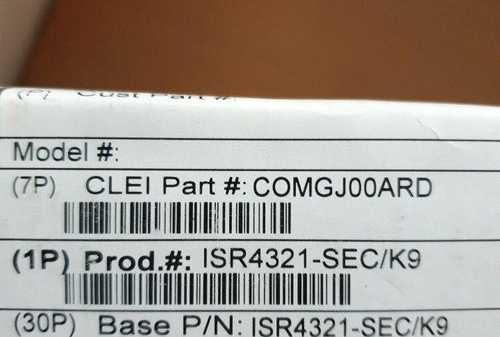 Cisco ISR4321-SEC/K9