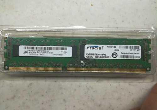 Оперативная память Cruicial DDR3L CT4G3ersld8160B