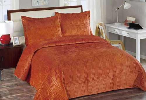 Покрывало Arya стеганое оранжевое 2х-спальное ново