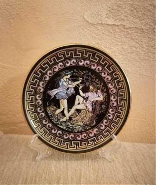 Тарелка греческая Fakiolas с позолотой