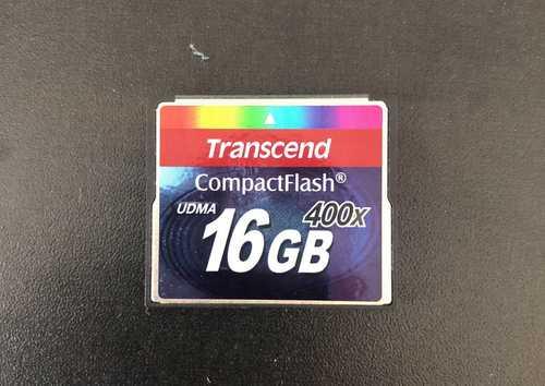 Карта памяти 16Гб CompactFlash Transcend 16Gb