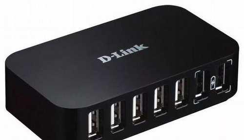 Разветвитель для компьютера D-Link 7 портов USB 2