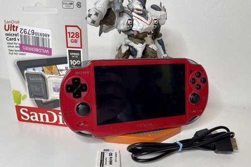 Sony PS Vita PCH-1000 Red прошитая 128GB Enso
