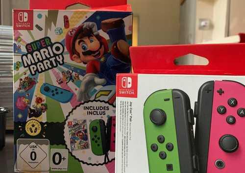 Mario party + joy-con pair nintendo switch