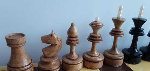 Старые деревянные шахматы СССР, 1950 гг