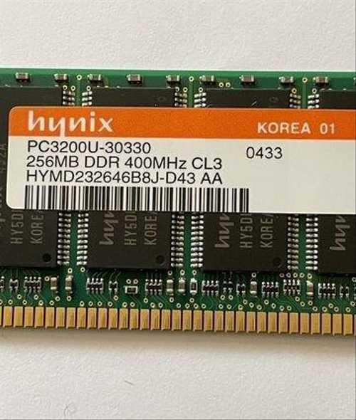 Оперативная память Hynix pc3200u-30330 256mb