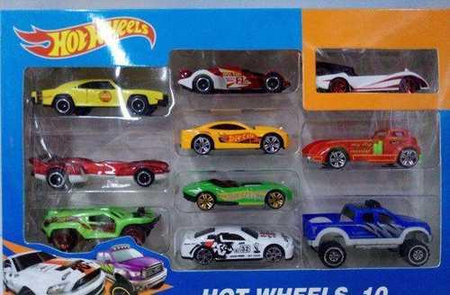 Набор машинок Hot wheels 10в1