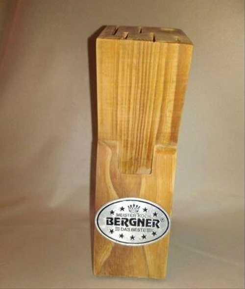 Подставка для ножей и ножниц bergner meister koch