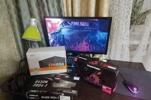 Игровой пк ryzen 5 3600,16Gb, RX 590, HDD500Gb