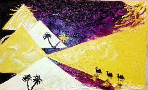 Интерьерная картина Египетская ночь объемная