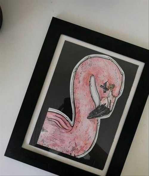 Оригинал картина фламинго
