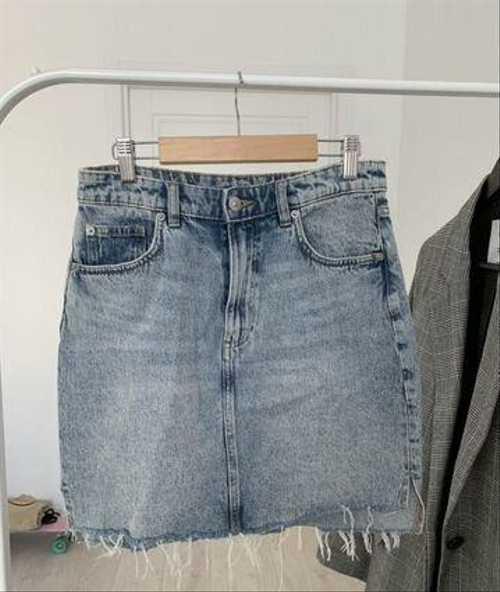 Юбка джинсовая h&m 36