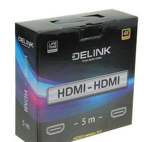 Кабель hdmi -hdmi 3D. 4K. 5 метров. новые