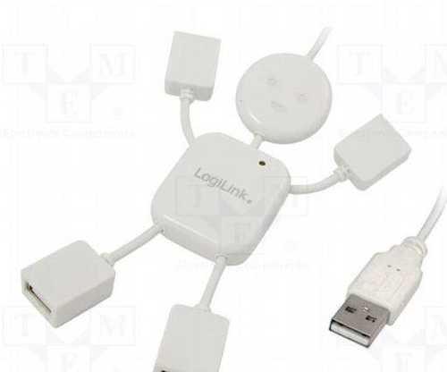 Разветвитель хаб logilink - hub USB человечек