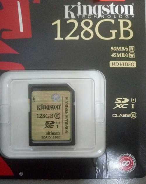 Карта памяти microsdxc UHS-I U1 kingston Canvas Se