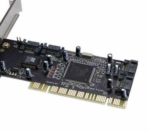 Плата расширения pci на SATA x4