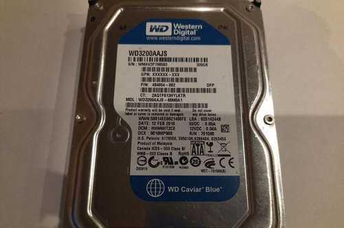 Жесткий диск 3.5" HDD WD 320Gb SATA