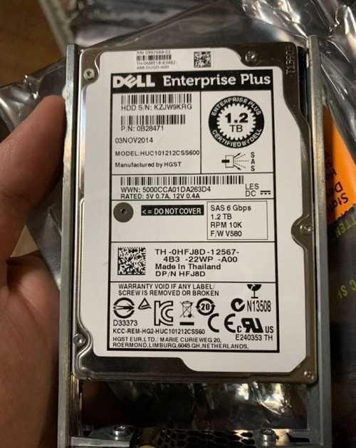 Жесткий диск Dell (Hitachi) 1.2TB 10K SAS