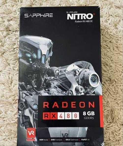 Видеокарта Sapphir Redeon nitro+ RX480 8gb