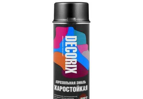 Краска Decorix аэрозольная жаростойкая (+800гр)