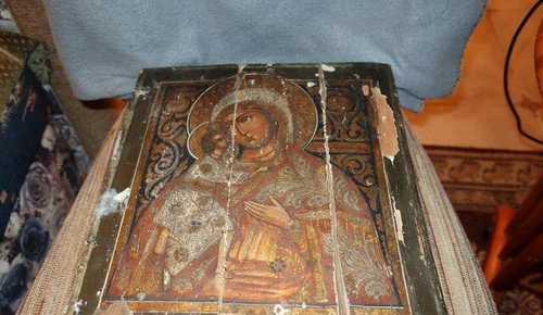 Старинная икона Феодоровская Богородица
