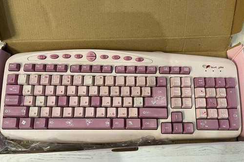 Клавиатура розовая Sven