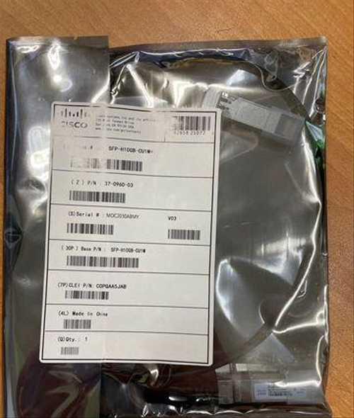 Кабель Cisco SFP-H10GB-CU1M